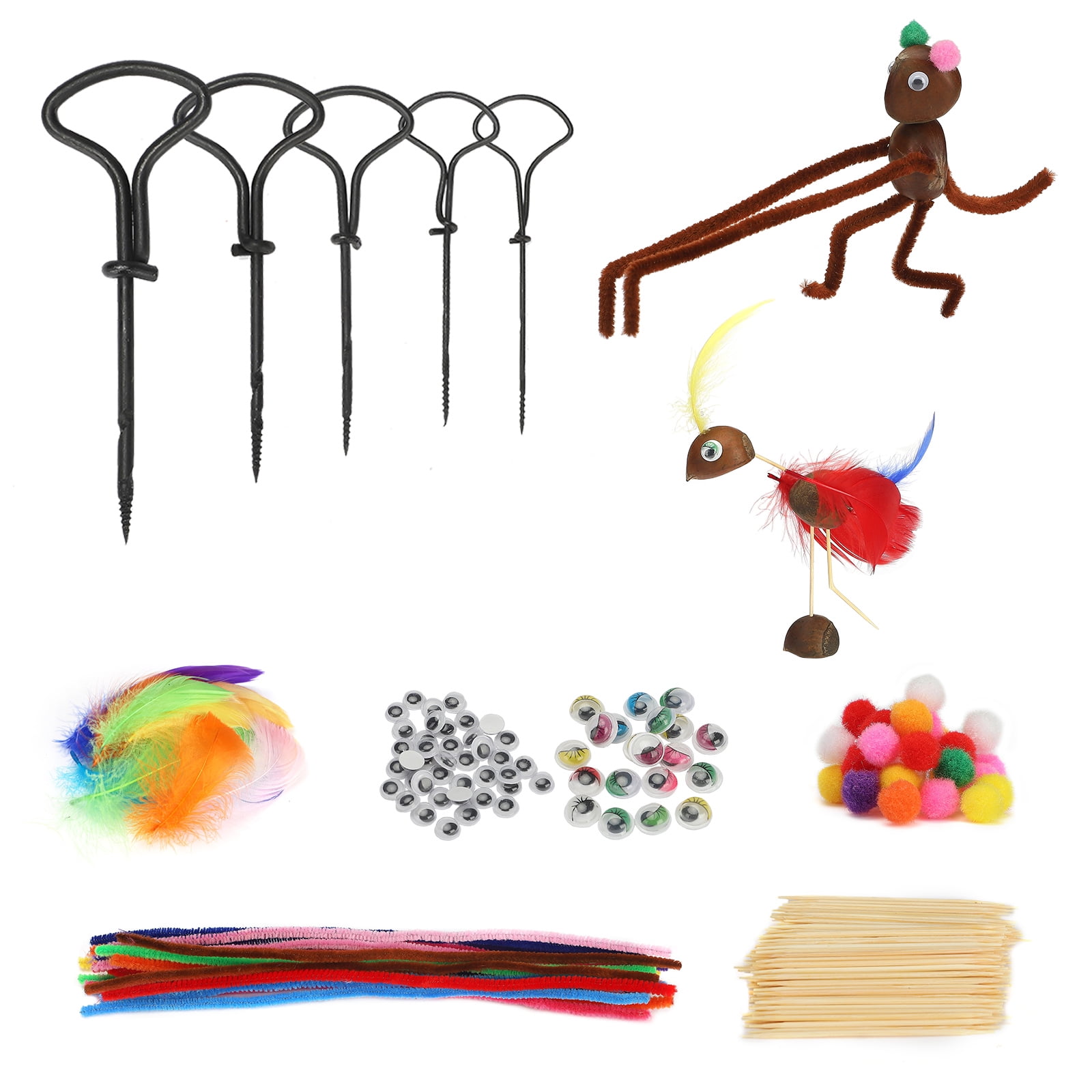 Chestnut Craft Set Metal Creative Multicolor Five Hand Drills ...