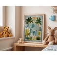 Affixzi Elephant Wall Art, Jungle Animal Illustration, Safari Animal ...