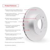 Dynamic Friction Company Front and Rear Geospec Brake Rotors Kit | 4000 ...