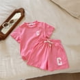 AWZXDE Girls Summer Outfit Short Sleeve Tee And Shorts Two Piece Casual ...