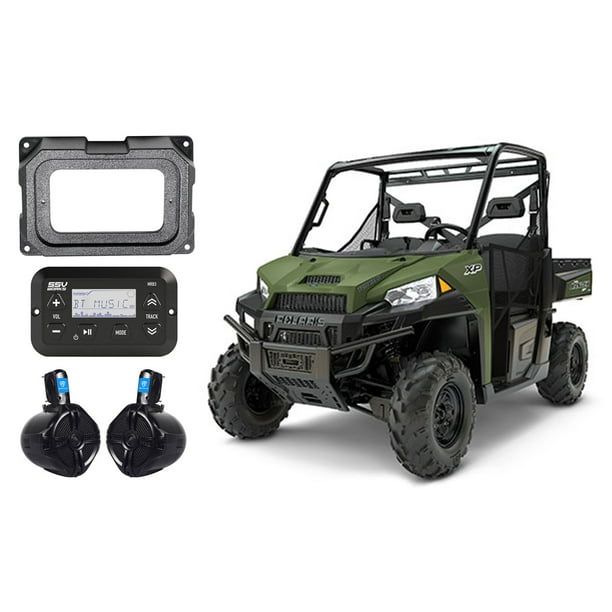 2018 Polaris Ranger XP1000 Digital Media Bluetooth Receiver+6.5" Tower ...