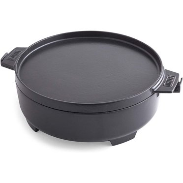 Lehman's 3.5 Gallon Campfire Cast Iron Kettle Pot, Dutch Oven with ...