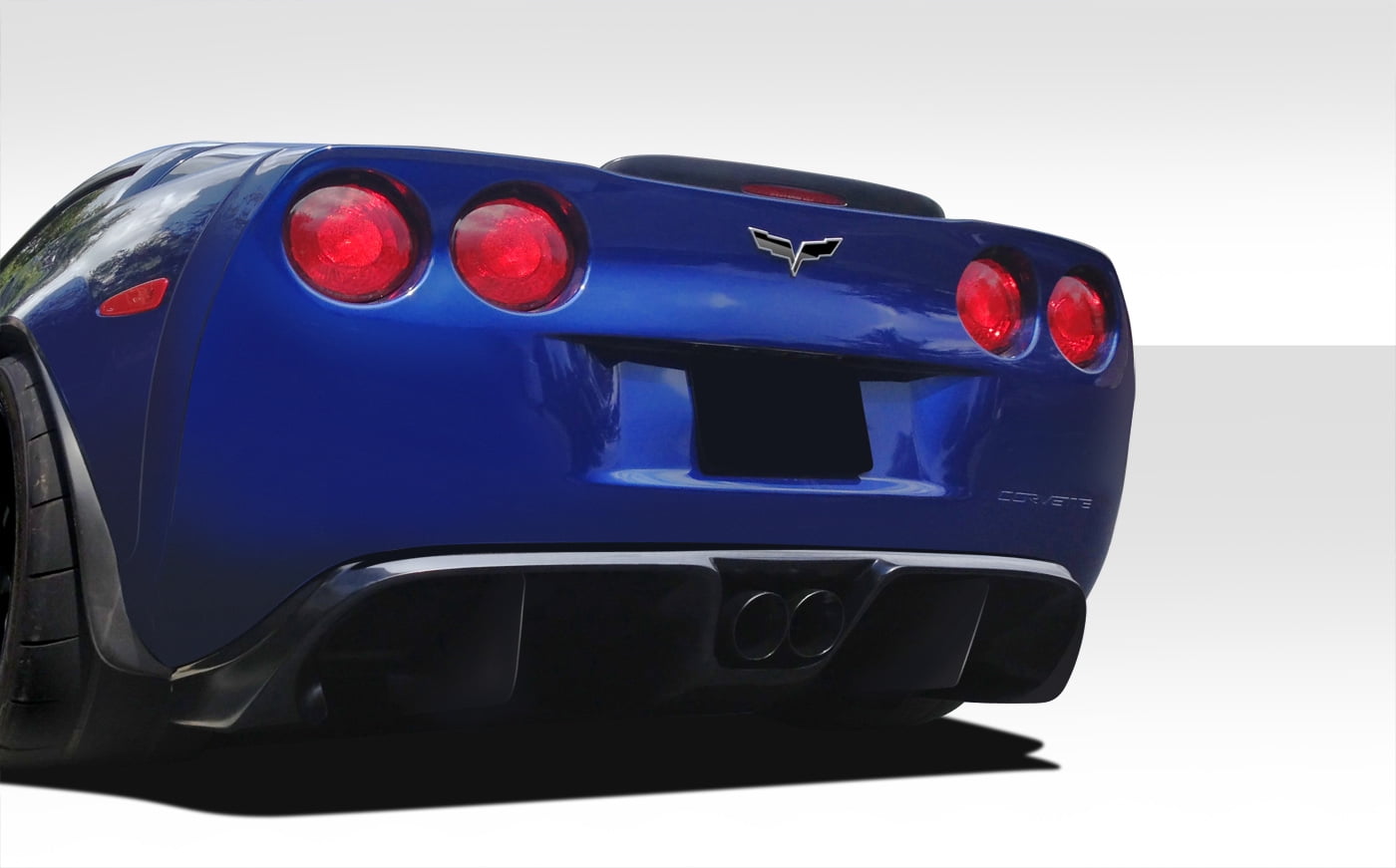2005-2013 Chevrolet Corvette C6 Duraflex GT Racing Rear Diffuser - 5 ...