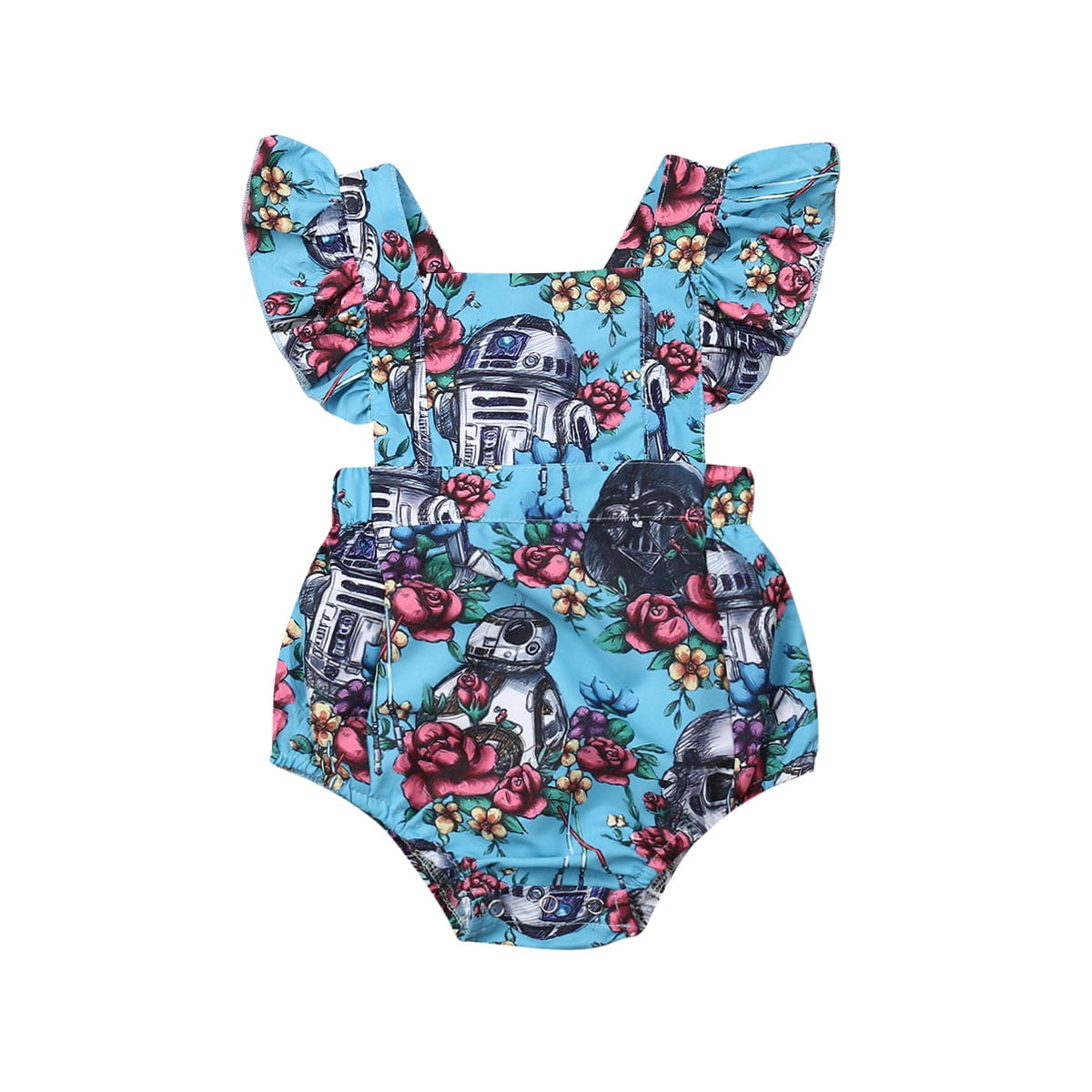 Click here for Itfabs Girls Casual Romper  Floral Star Wars Jumps... prices