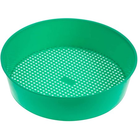 Garden Soil Sieve Round Sifting Mesh Pan Plastic Mesh Filter Soil ...