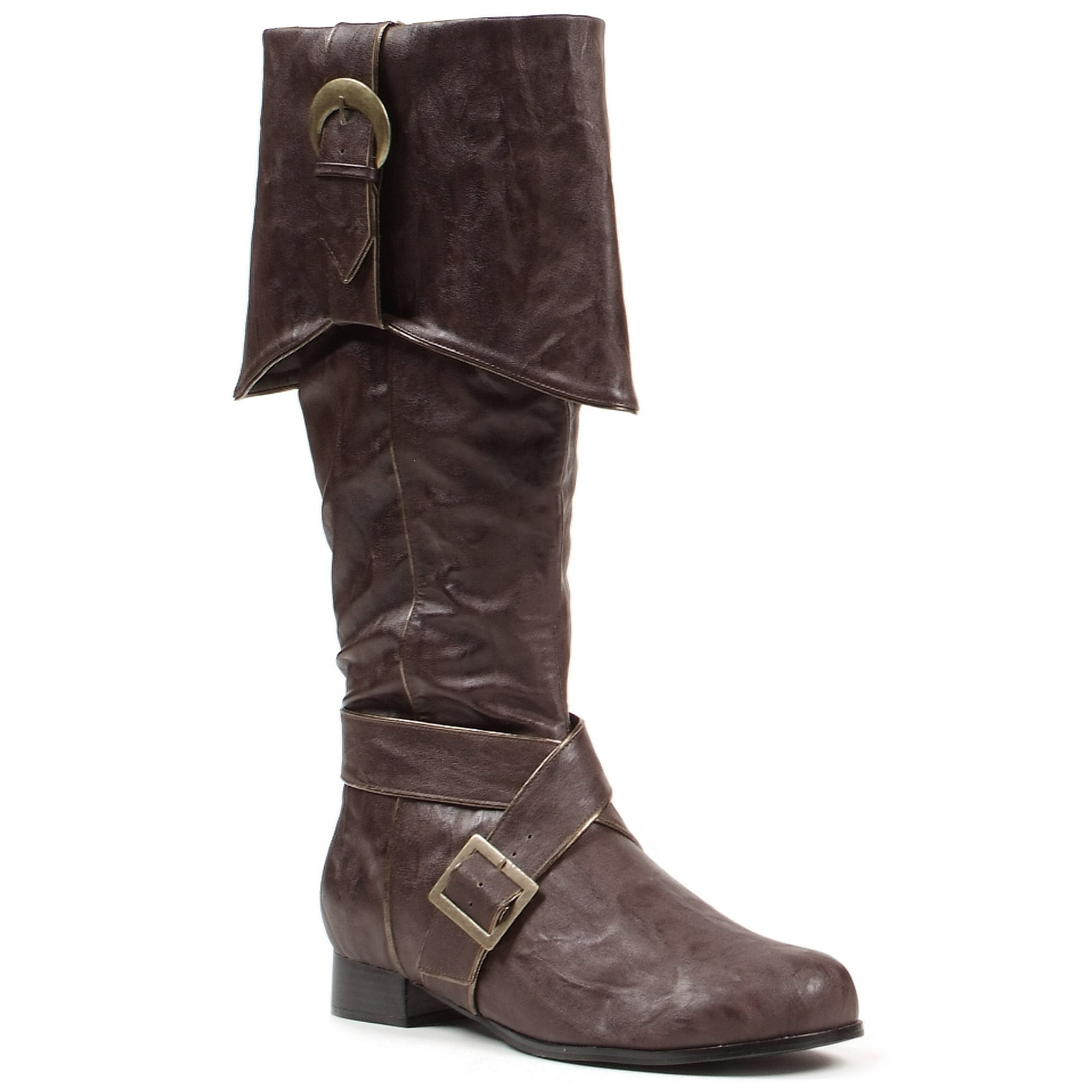 Click here for Ellie Shoes Mens Brown Buckle Pirate Boots L prices