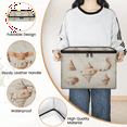 CURLYOOT Vintage Shells Fabric Storage Bins with Lids, Ocean Beach ...
