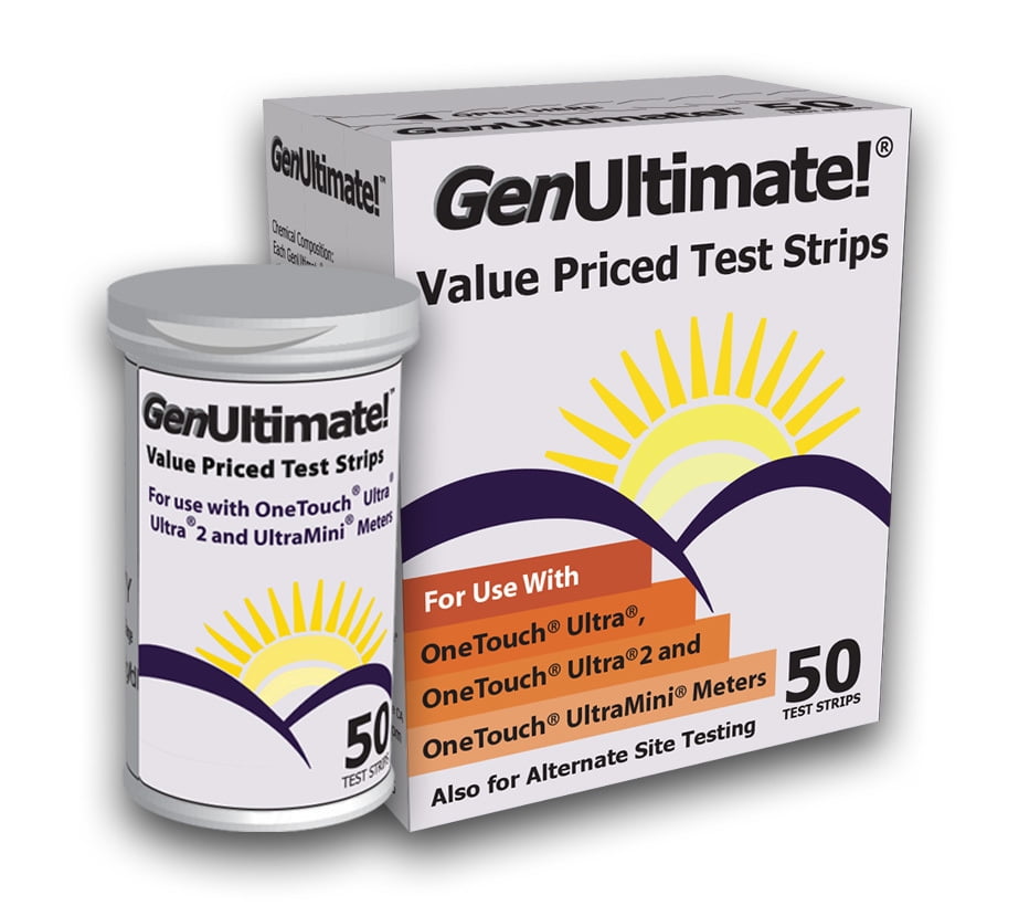 Gen Ultimate Strips Box of 50 Test Strips, 2 Pack - Walmart.com