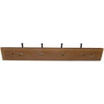Mainstays, 8.5" Key Rack, 4 Hooks, Walnut Finish, 2 lbs Working ...