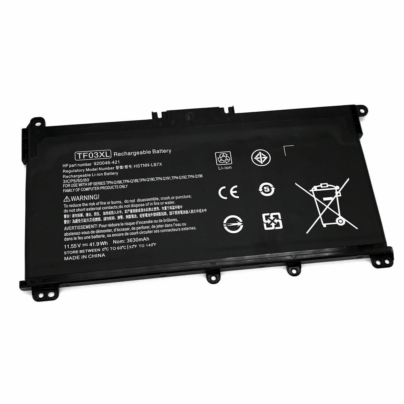 Battery for HP Pavilion 15-CC023CL 15-CC563ST TPN-Q192 TPN-Q196 ...