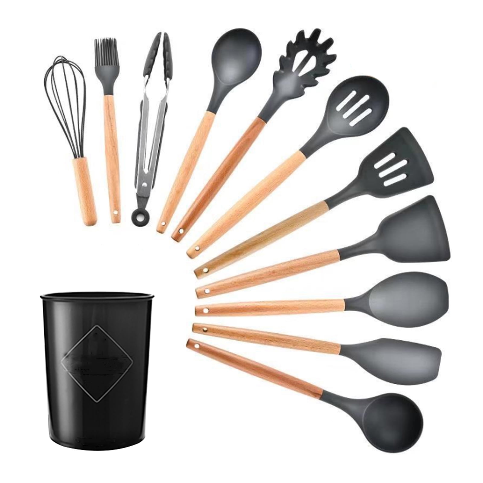Click here for Zootealy 9pcs Cooking Utensils With Storage Holder... prices