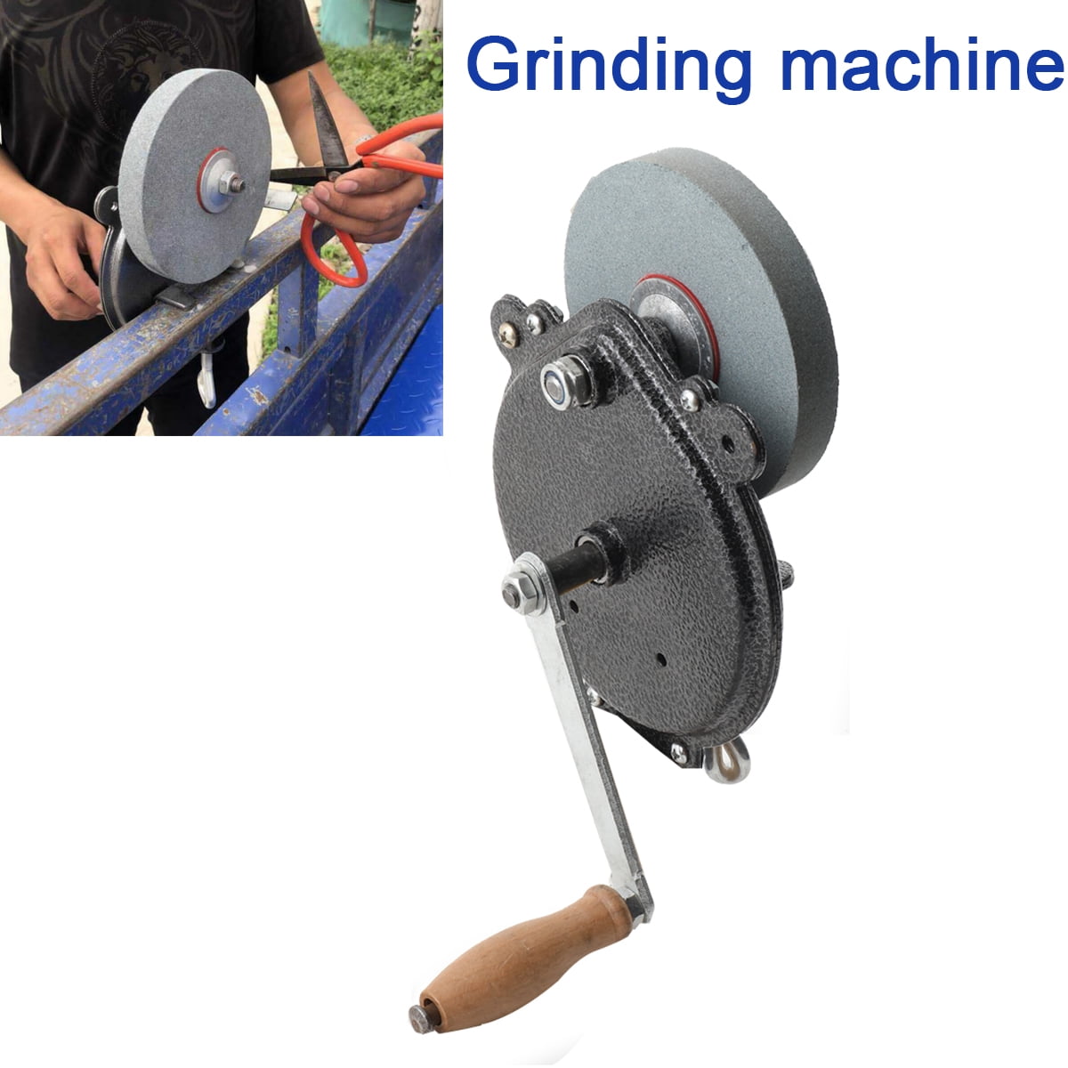 SUDEG Hand-cranking Grinding Machine Small Knife Sharpener 6'' DIY ...