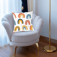 ADECORIVY Boho Rainbow Throw Pillow Cover 16x16 Inch Cushion Cases ...
