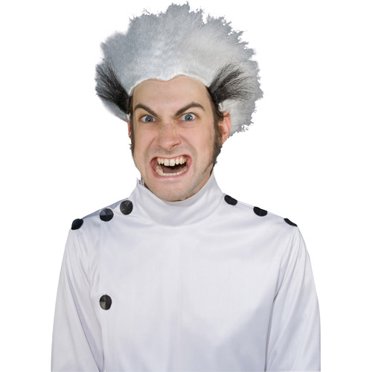 Shock Treatment Mad Scientist White Costume Wig - Walmart.com
