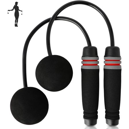 Jump Rope, Weighted Cordless Jump Ropes for Exercises, Tangle-Free ...
