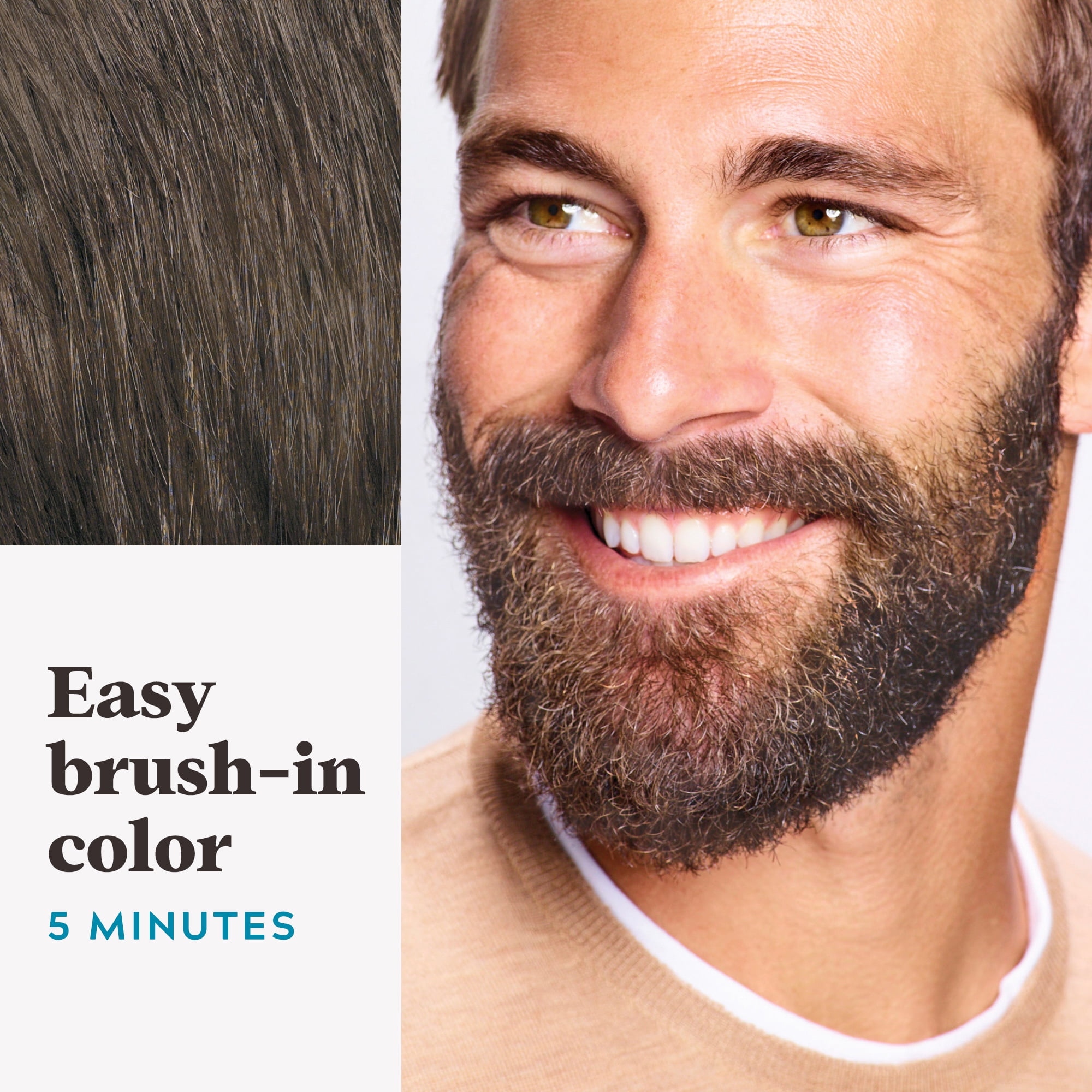 Buy Just For Men Mustache and Beard Coloring for Gray Hair, M-40 Medium ...