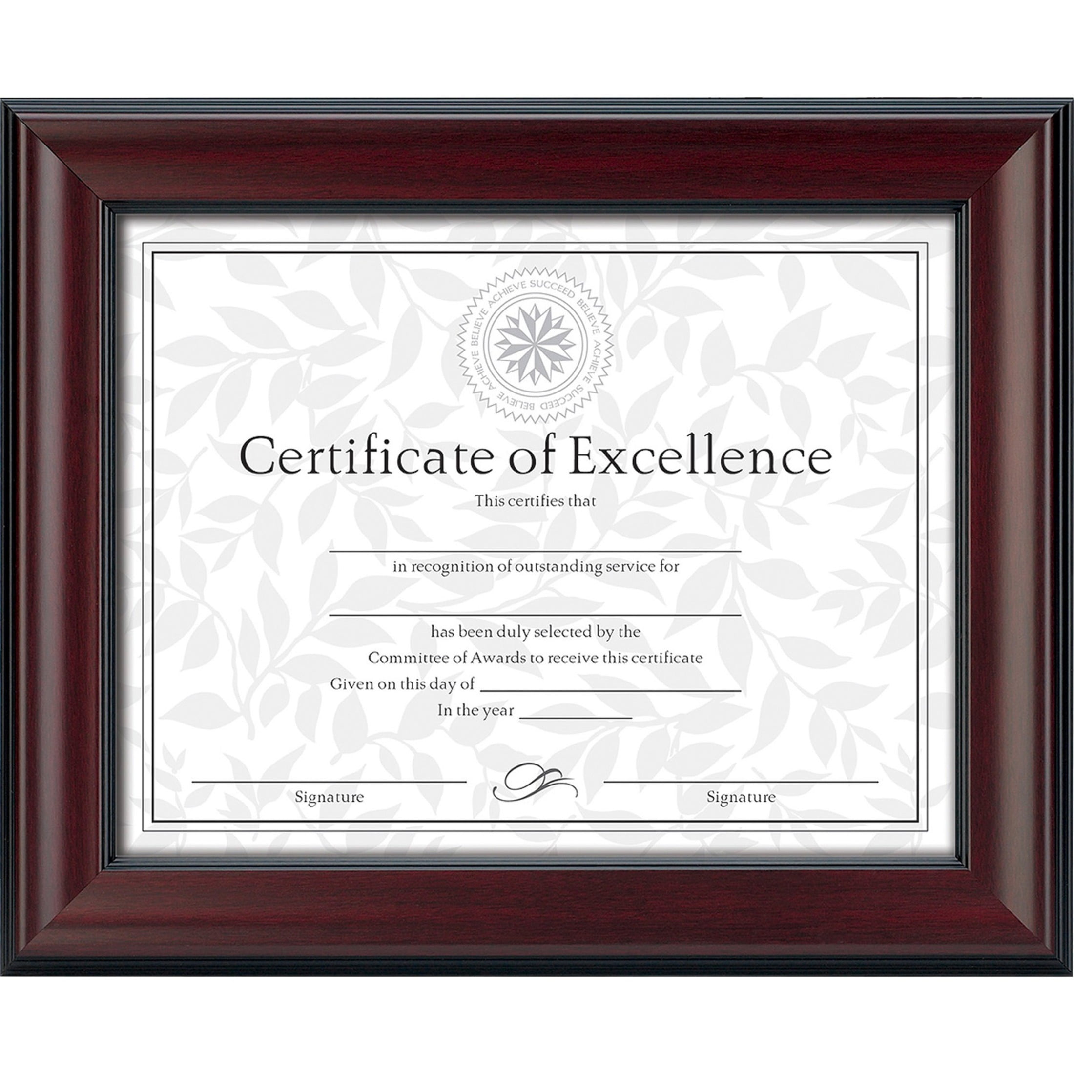 DAX Rosewood Document Frame, Wall-Mount, Plastic, 8 1/2 x 11 - Walmart.com