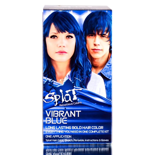 Vibrant Blue , Splat Rebellious Colors Complete Hair Color Dye Kit with ...