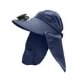 Alkepwun Sun Hats for Men Solar Fan Outdoor Fishing Hat with Neck Flap ...