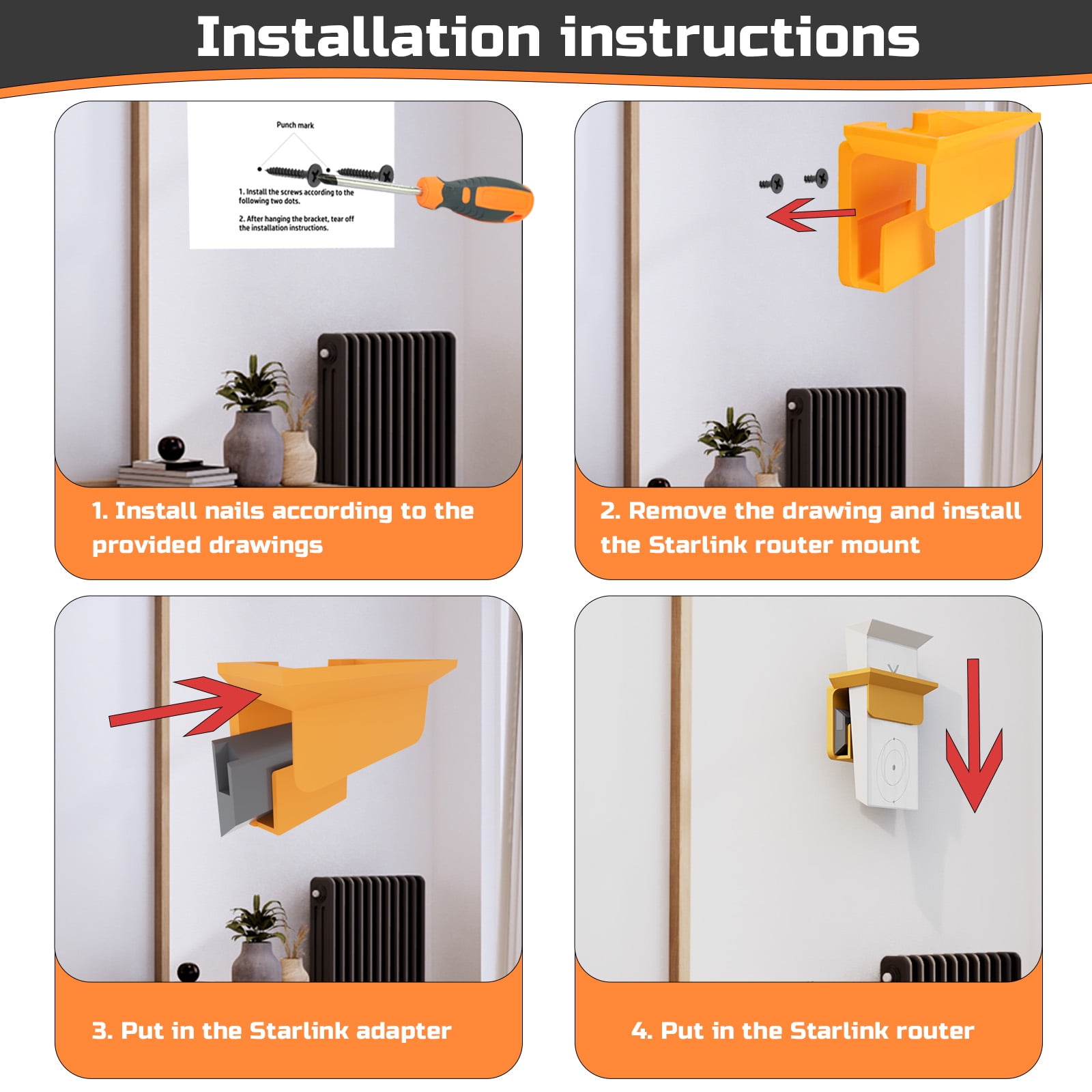 Starlink Mount, Starlink Router Wall Mount, with Australia | Ubuy