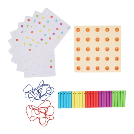 Wooden Geoboard Mathematical Array Block Puzzle Matrix Graphical ...