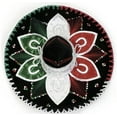 Mariachi Charro Authentic Mexican Sombrero Black Tri-color Large ...