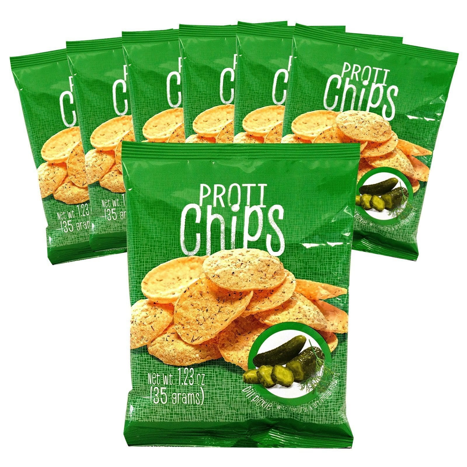 Proti-Thin Dill Pickle Protein Proti Chips, Healthy Snack Chips, 7 Bags ...