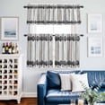 Barn Door Kitchen Curtains Set for Windows, Vintage Grey Farmhouse ...
