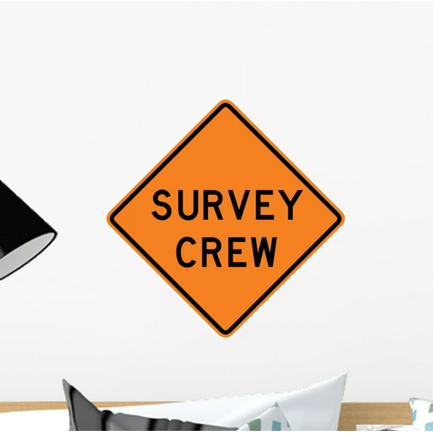 Survey Crew Word Sign Wall Decal by Wallmonkeys Peel and Stick Graphic ...