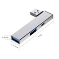 Aluminum USB3.0 Hubs USB Splitter USB Extender USB to Type C+USB3.0 ...