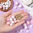 64Pcs Round Rondelle Food Grade Eco-Friendly Beads Focal Beads Mixed ...