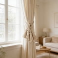 Curtain Ensemble for Windows Two Curtain Brushes Pull Cords Fixing ...