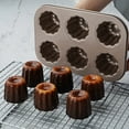 LKWLPD Mini Bundt Cake Pans for Baking 6 Straight Cup Corolli Cake ...