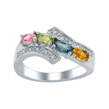 Keepsake Personalized Family Jewelry Birthstone Women's Descendant available in Sterling Silver ...