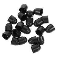 Uxcell Plastic Dome Nut Protection Cap Covers, M5 Nut Cover Black 100 ...