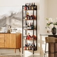 5-Tier Freestanding Wine Rack, 60 Bottles Wine Racks for Wall Mounted ...