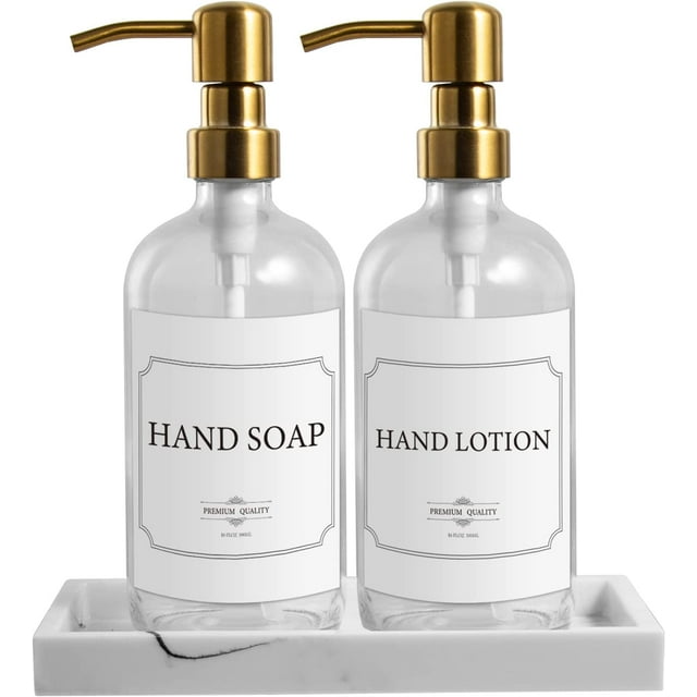 Lava Odoro Glass Soap Dispenser with Pump and Resin Tray, Vintage ...