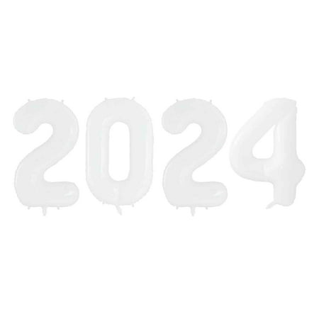 Birdeem Giant 40 Inch Gold 2024 Balloons Number New Years Decorations ...