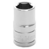 Chrome Socket, 1/2"" Drive, 14mm, 6 Point, Shallow - Walmart.com