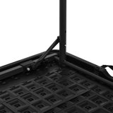 Mainstays Black 4 Foot Adjustable Height Folding Plastic Table, Easy ...