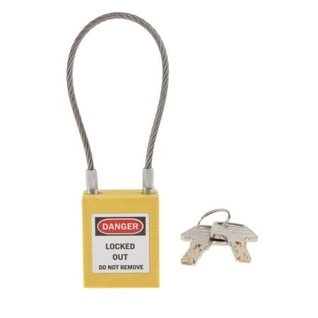 Destyer Stainless Steel Cable Safety Padlock Lockout Isolation Color ...