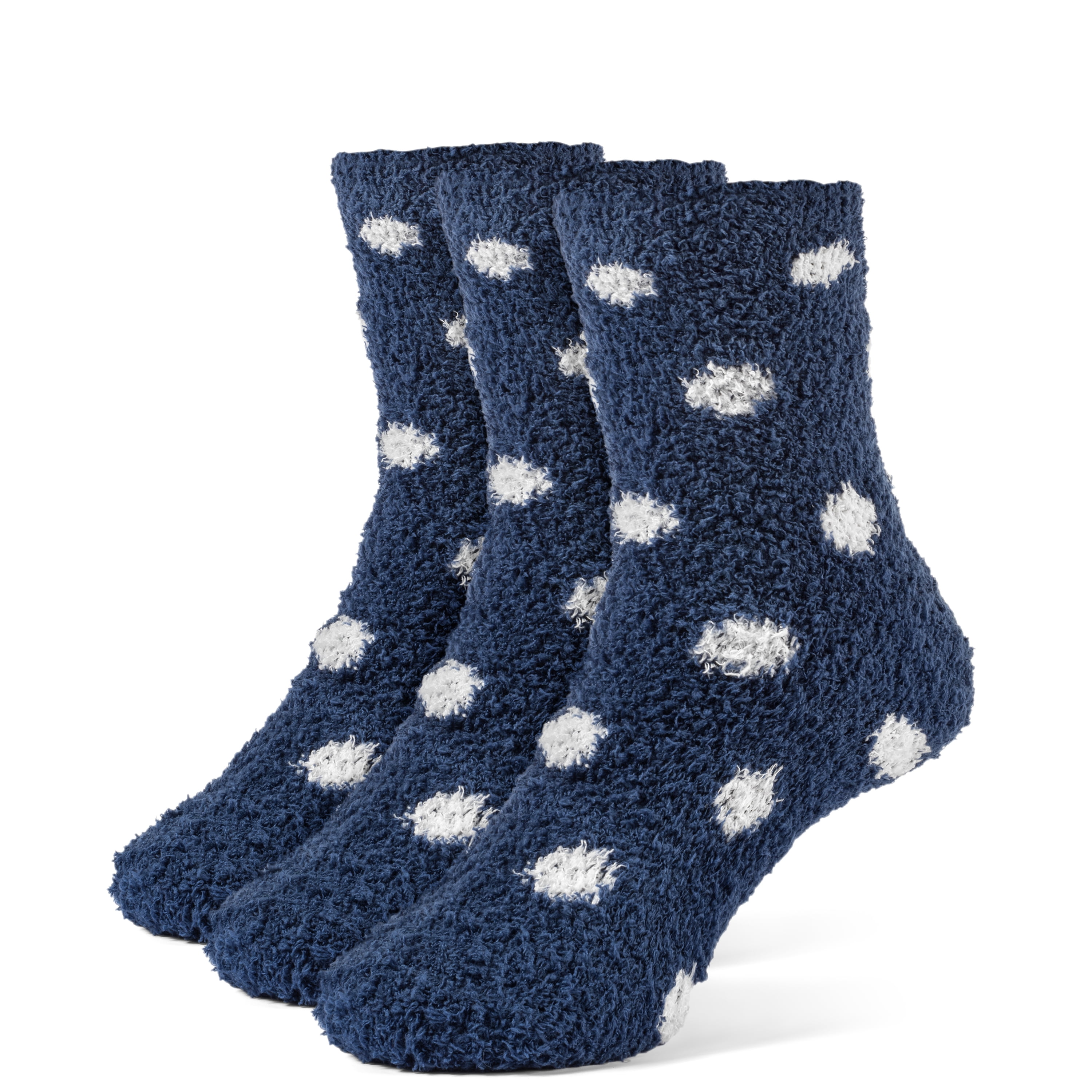 Galiva Girls' Dotted Fuzzy Quarter Cozy Socks - 3 Pairs - Walmart.com