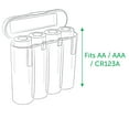 3 Pack AA / AAA / CR123A Black Battery Holder Storage Cases - Walmart.com