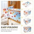Beautiful Falling Leaves Autumn Foldable Storage Bins with Lids Handles ...