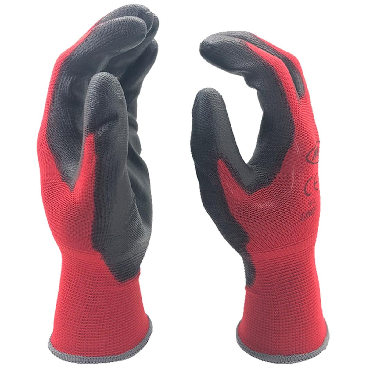 Guantes Rojos de Uso Rudo, MXGOR-001, 1 Par, S, Rojo, 65 a 75mm x 230mm ...