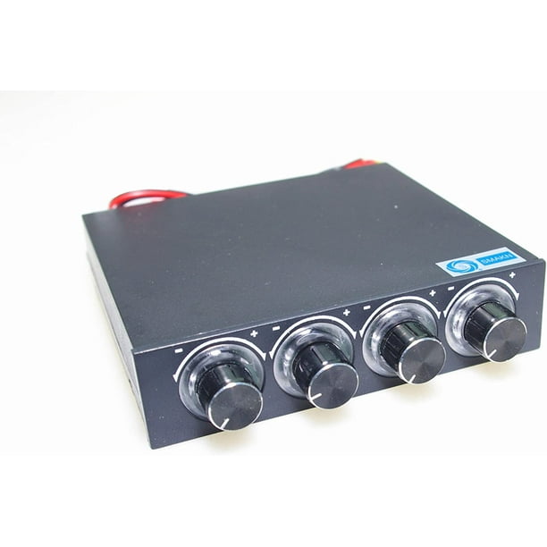 3.5" Pc Cpu Hdd 4 Channel Fan Speed Controller Control Led Cooling ...