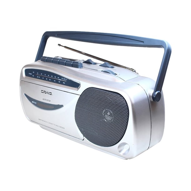 Craig Portable AM/FM Radio Cassette Recorder and Player - Walmart.com