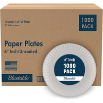 United Stationers Disposable Paper Dinnerware Plate, 6 Inch Diameter ...