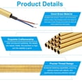 BDKWID-M10 Fine Thread Lamp Pipe, 10 Pack 15mm Threaded Hollow Tube ...
