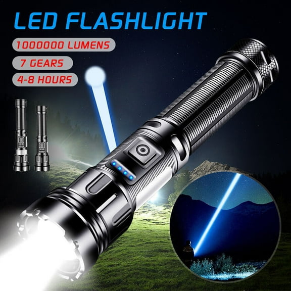 Rechargeable Flashlight High Lumens-Super Bright Magnetic Flash Light ...